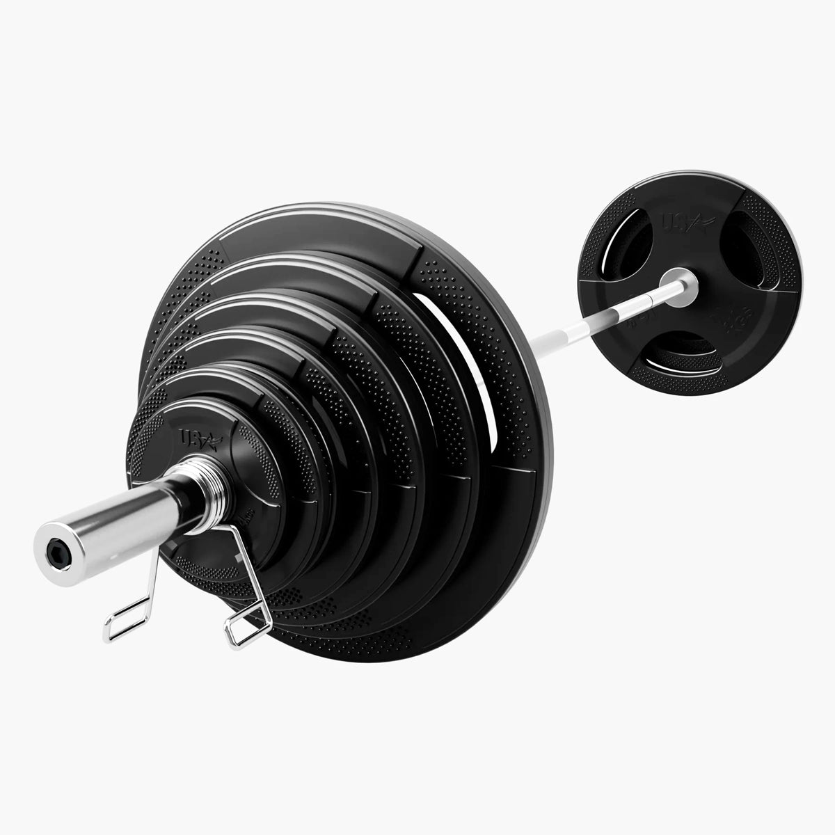 Troy Barbell USA Sports GP-R Rubber Encased Olympic Grip Weight Sets ...